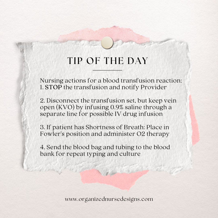 Nursing Tip of the Day – OrganizedNurseDesigns